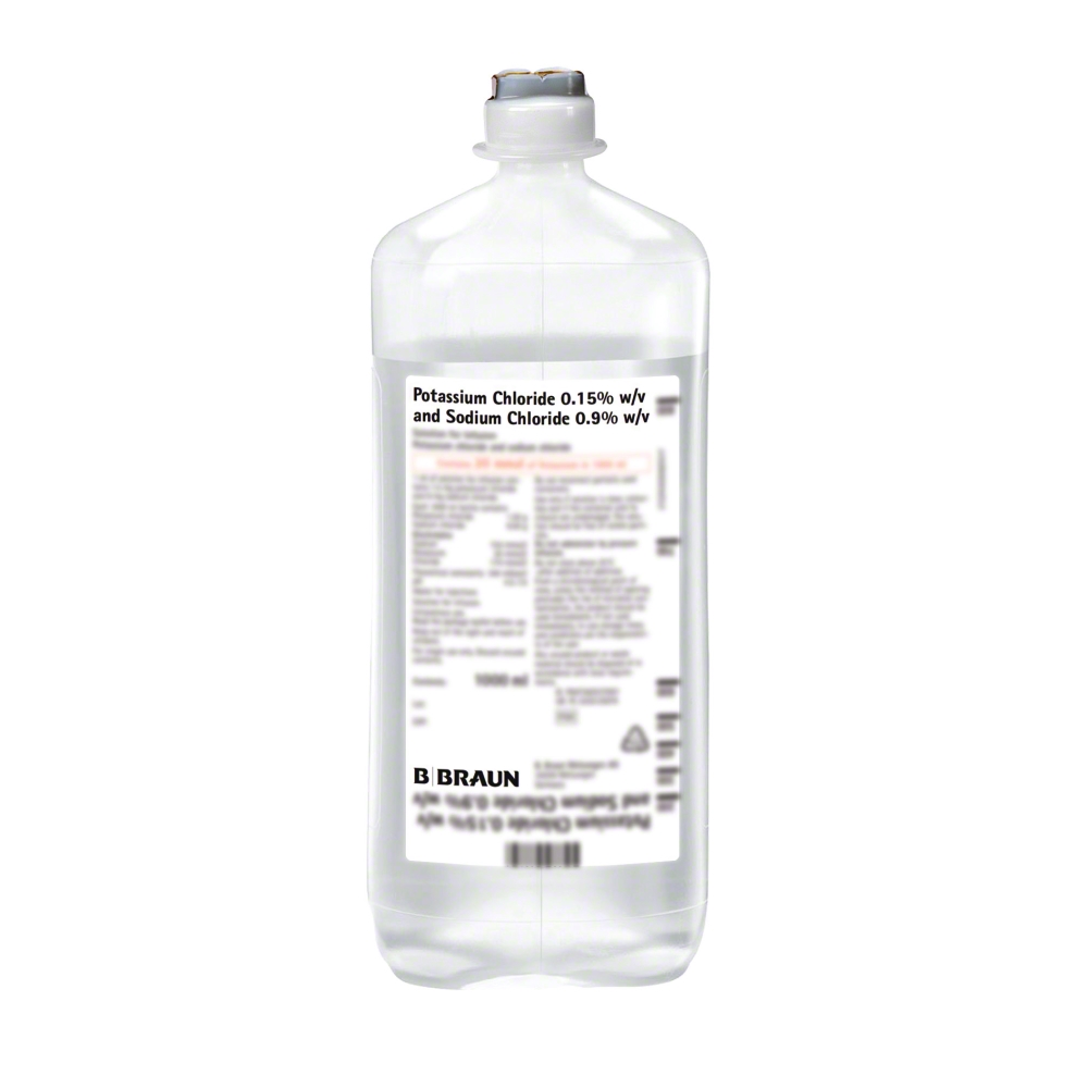 Potasio B. Braun 0,02 mEq/ml Prediluido en Fisiológico 9 mg/ml solución para perfusion